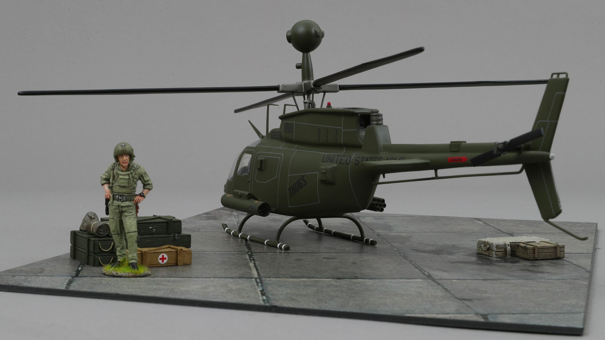 WOW654 Kiowa Warrior OH-58D 'Thugs' | Tom Gunn Miniatures